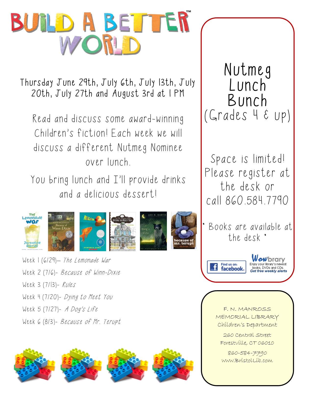 Nutmeg Lunch Bunch (grades 4 & up) - Bristol Public Library