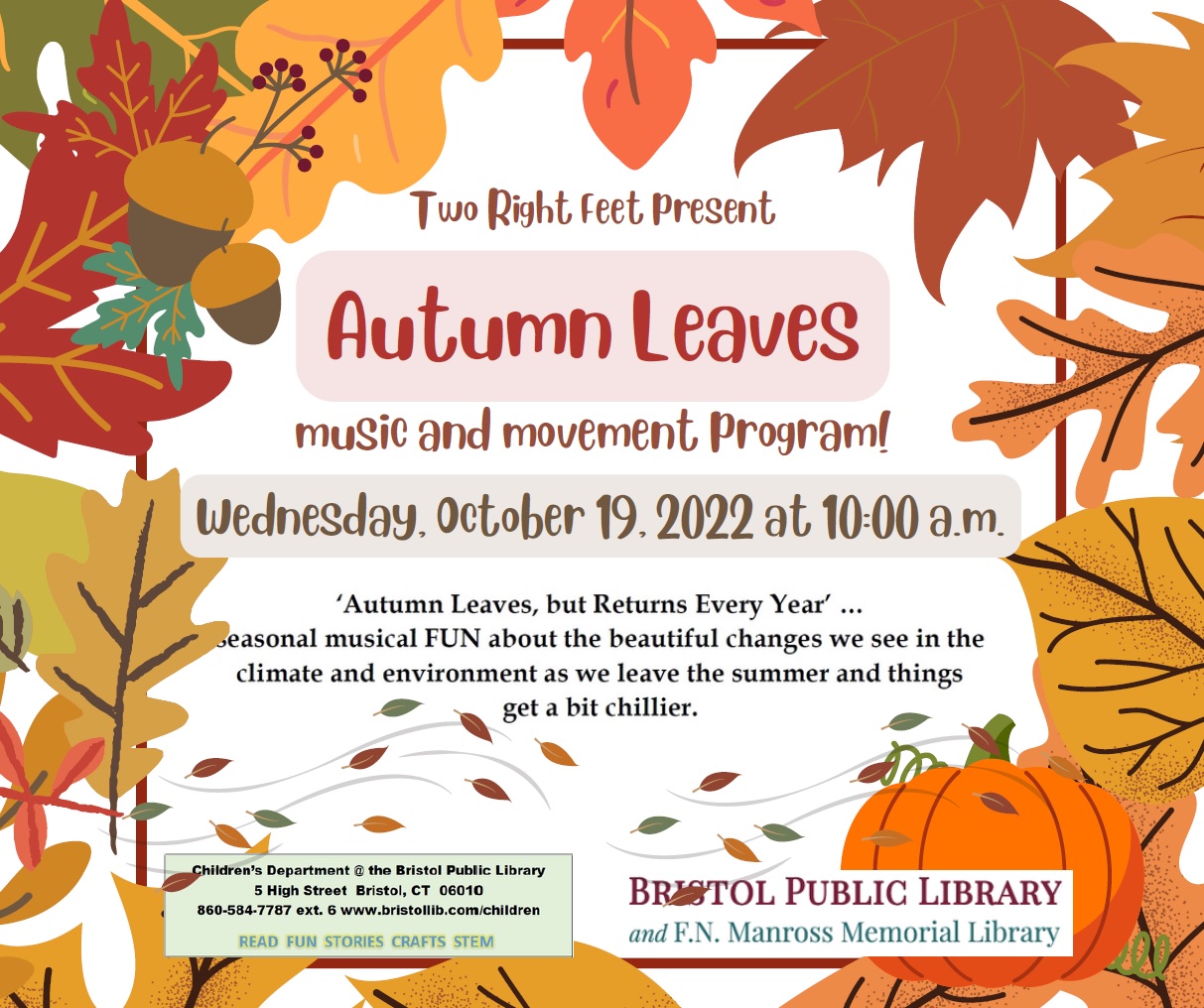 Autumn Leaves Music & Movement - Bristol Public Library
