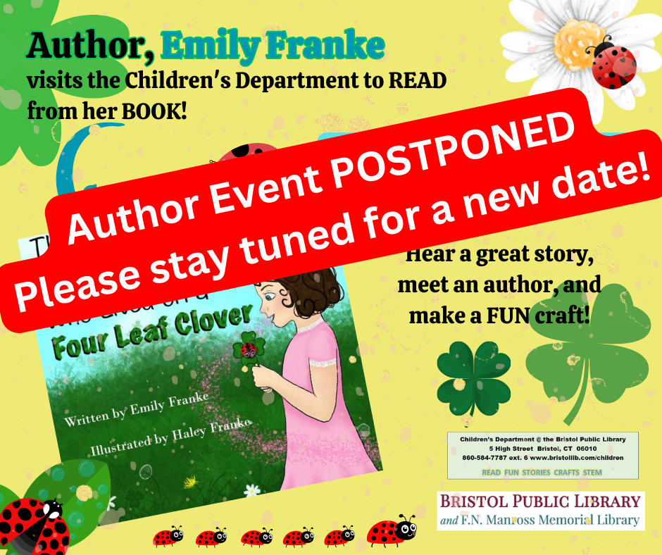 Author EMILY FRANKE visits the Library! - POSTPONED - Bristol Public ...