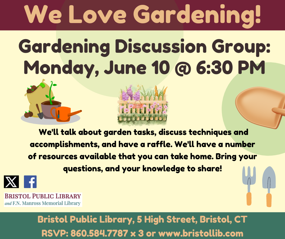 Gardening Discussion Group - Bristol Public Library