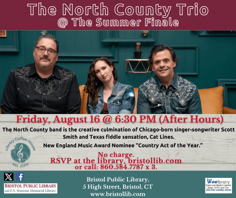 Summer Finale with The North County Band Trio - Bristol Public Library