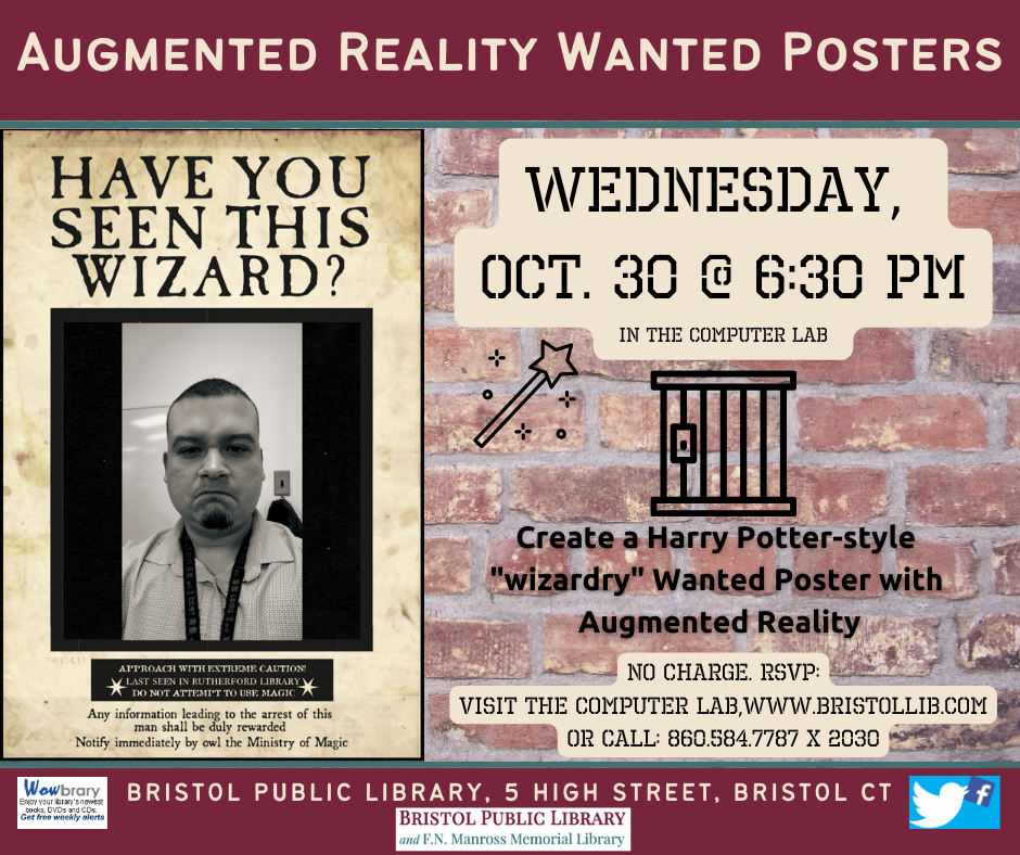 Augmented Reality Wanted Posters - Bristol Public Library
