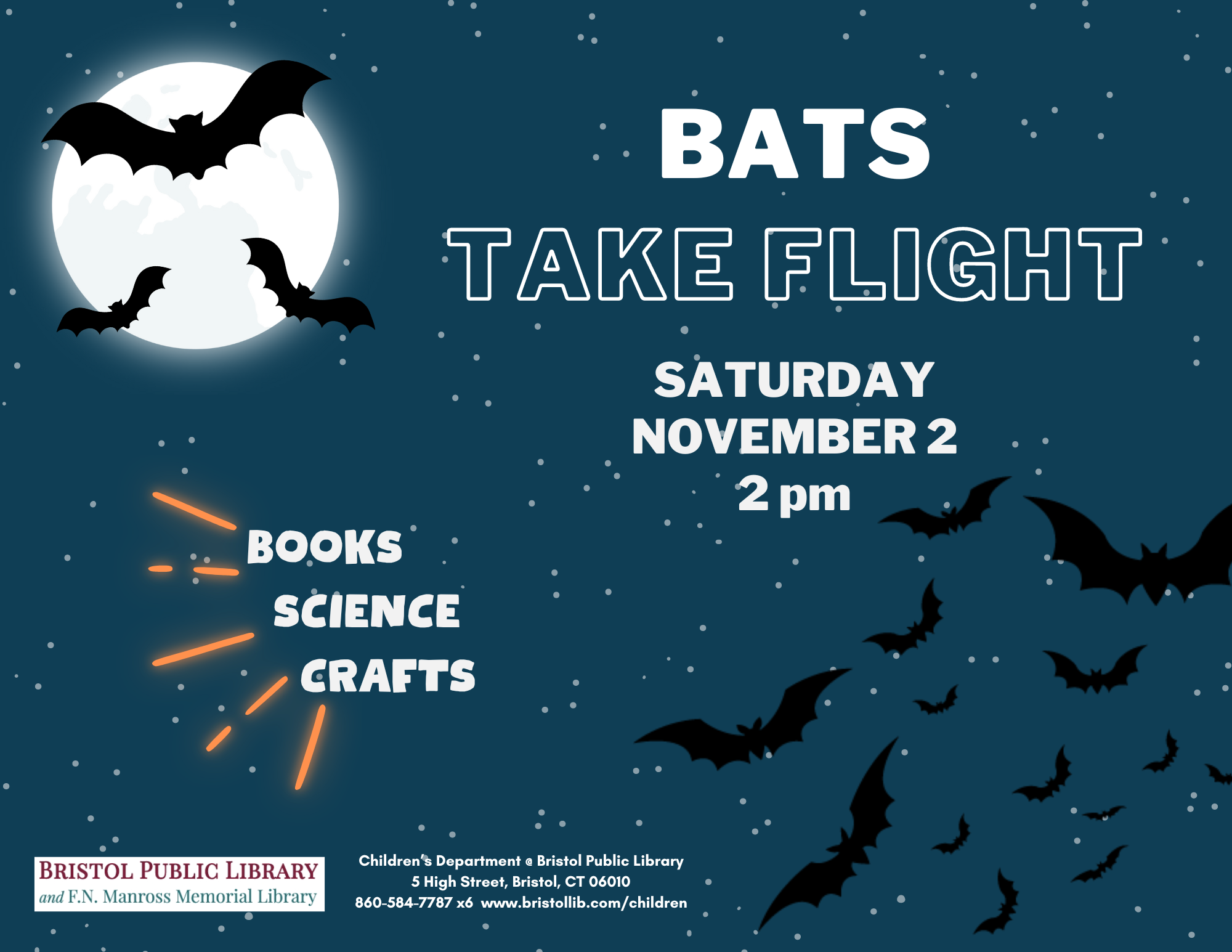 Bats Take Flight Storytime - Bristol Public Library
