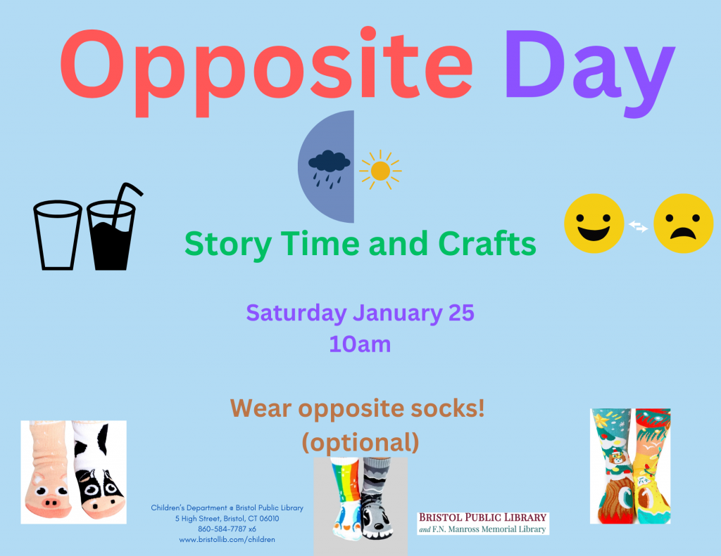 Opposite Day Storytime - Bristol Public Library