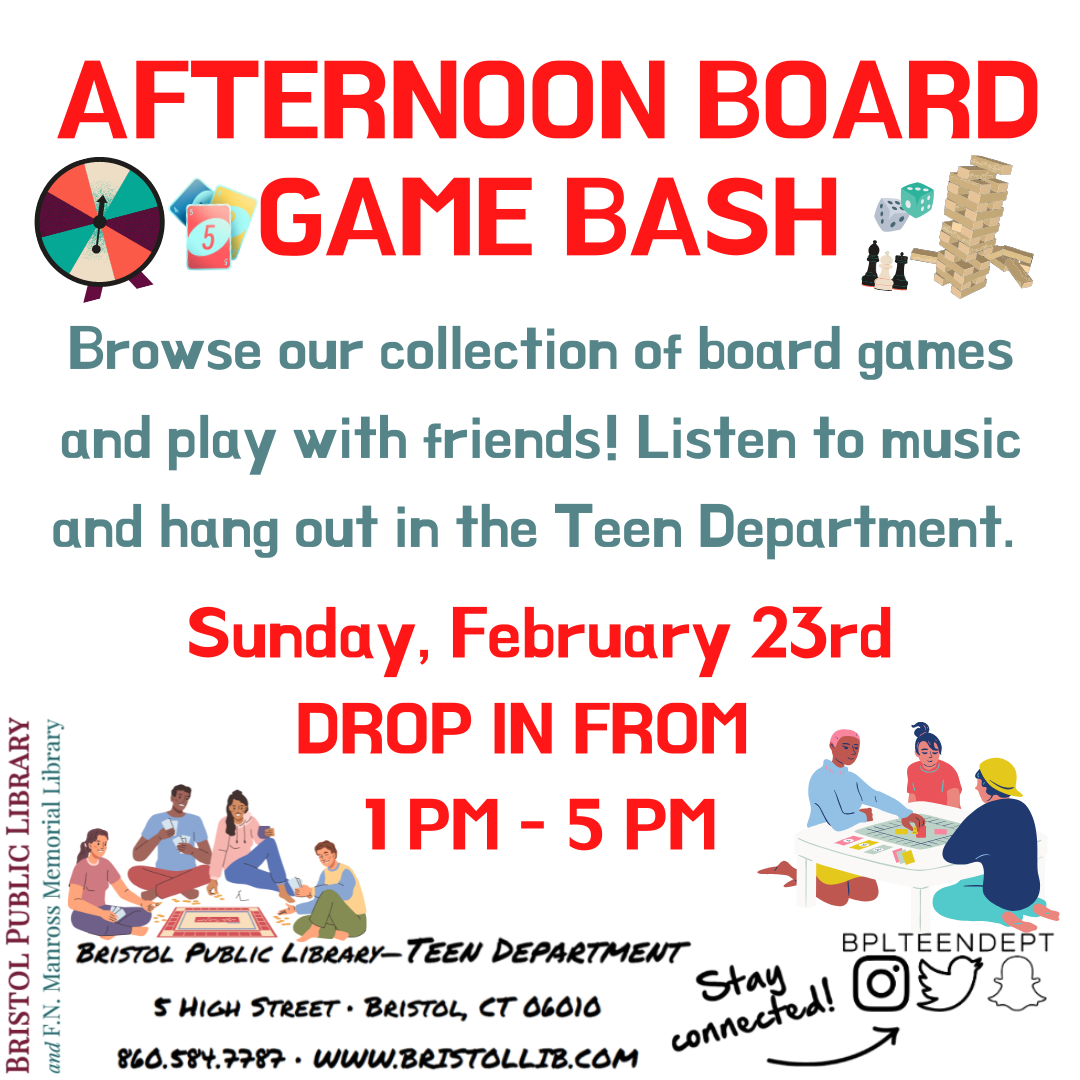 Afternoon Board Game Bash - Bristol Public Library