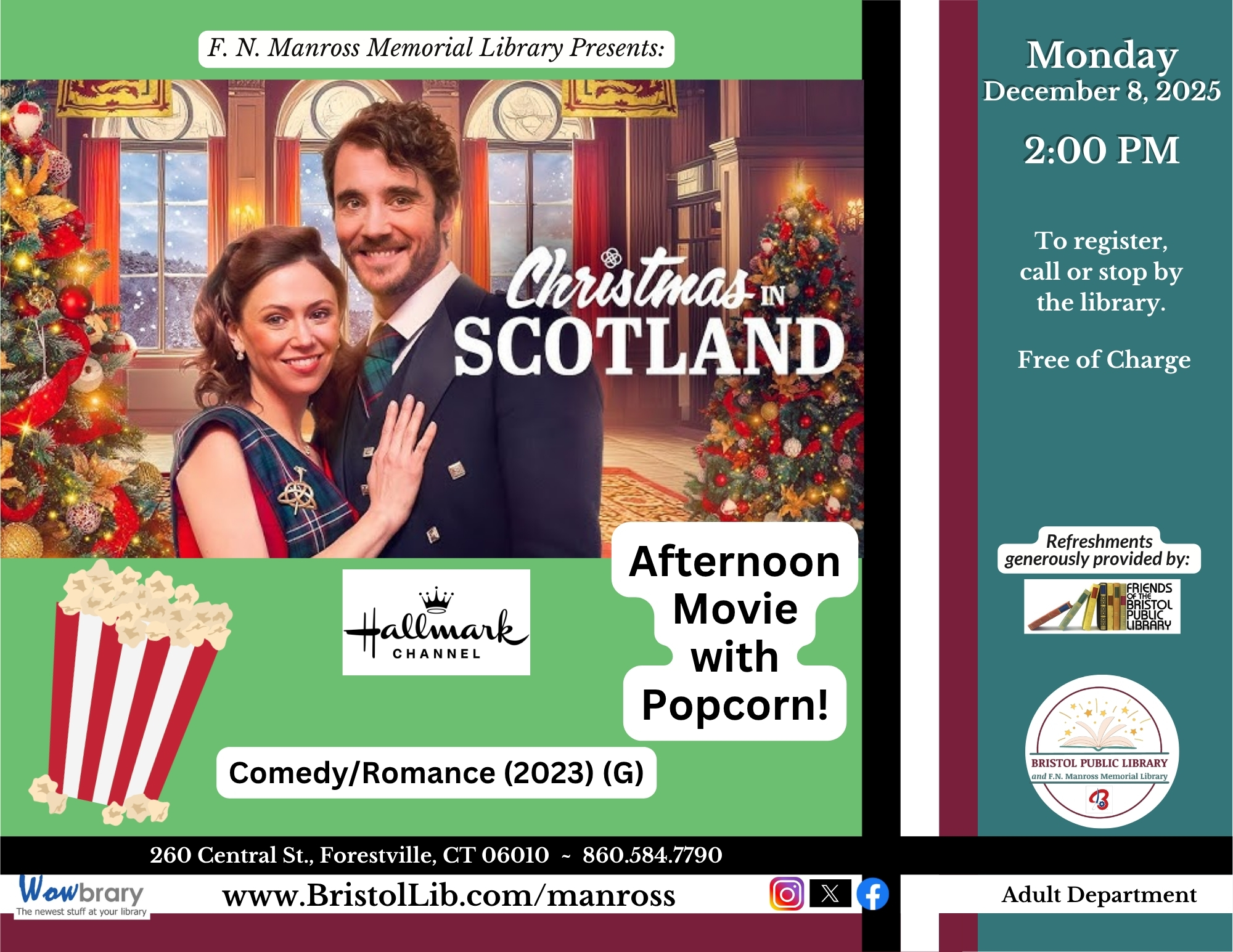 Manross Movie Monday: Christmas in Scotland - Bristol Public Library