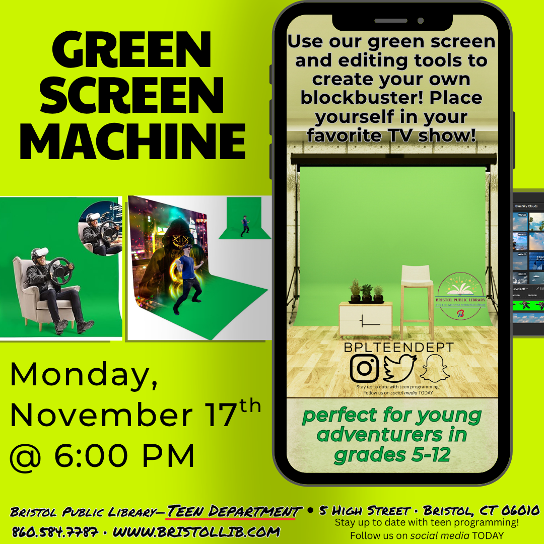 Green Screen Machine - Bristol Public Library