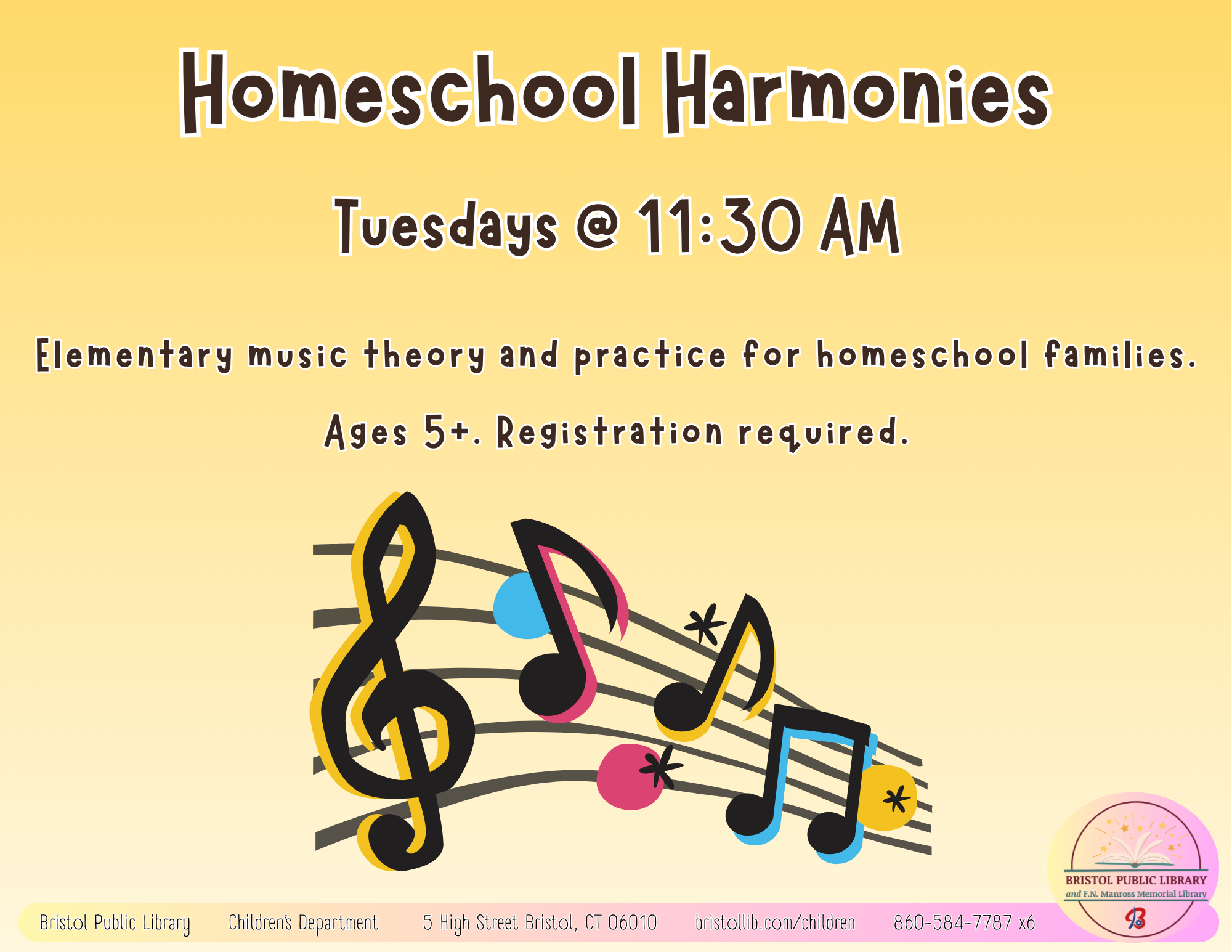 Homeschool Harmonies - Bristol Public Library